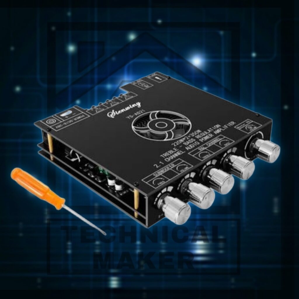 Technical Maker XY -S350H 3251, 2.1 Channel Bluetooth Digital Subwoofer Amplifier Board 220Wx2 ...